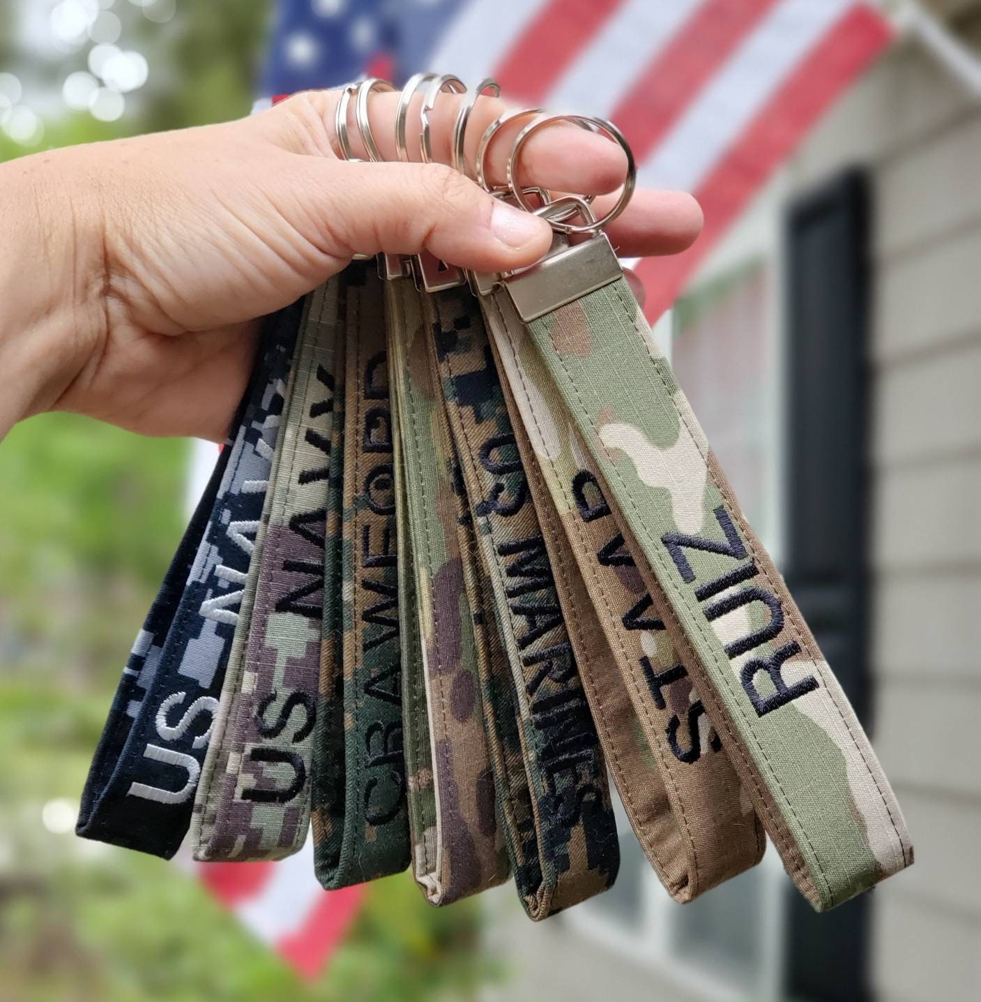 USMC Digital Camo/marpat Keychain Personalized/monogram Key - Etsy