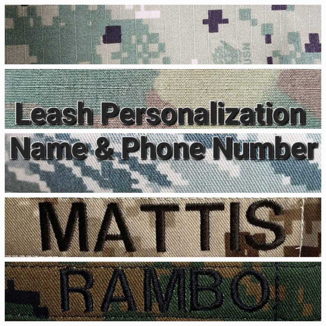 Personalization Option for Leash Only Must Be Purchased Along With a ...