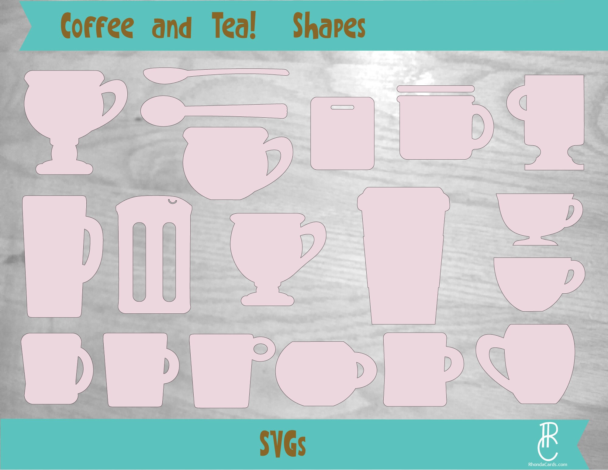 Coffee and Tea Images Layered SVG Files - Etsy