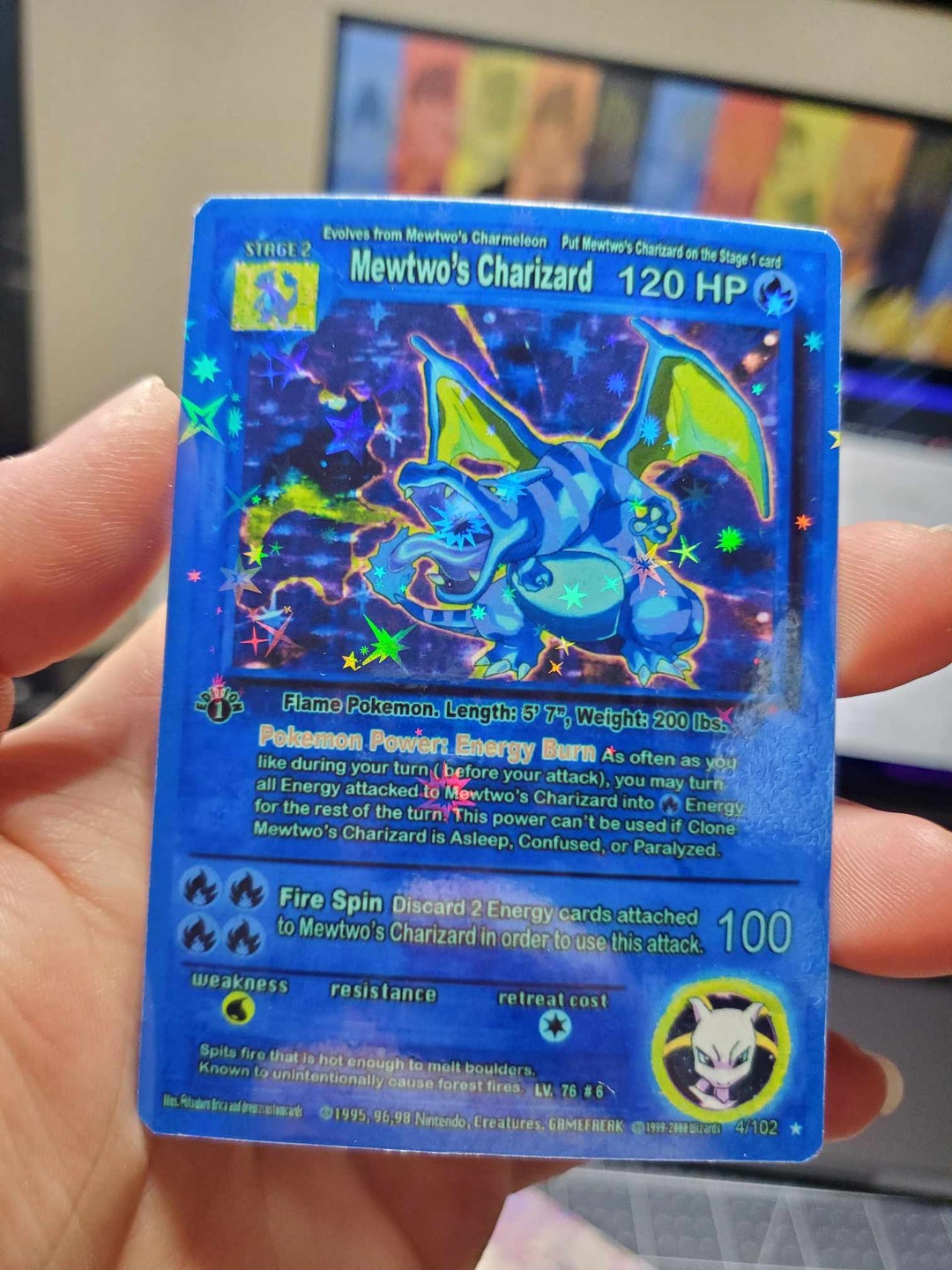 Neon Clone Charizard - Etsy