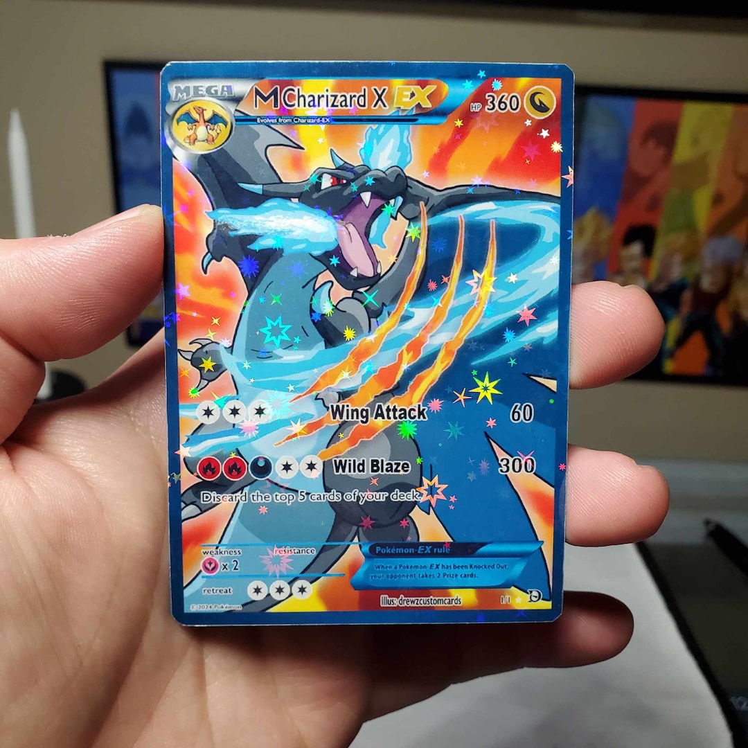 M Charizard X full Art - Etsy