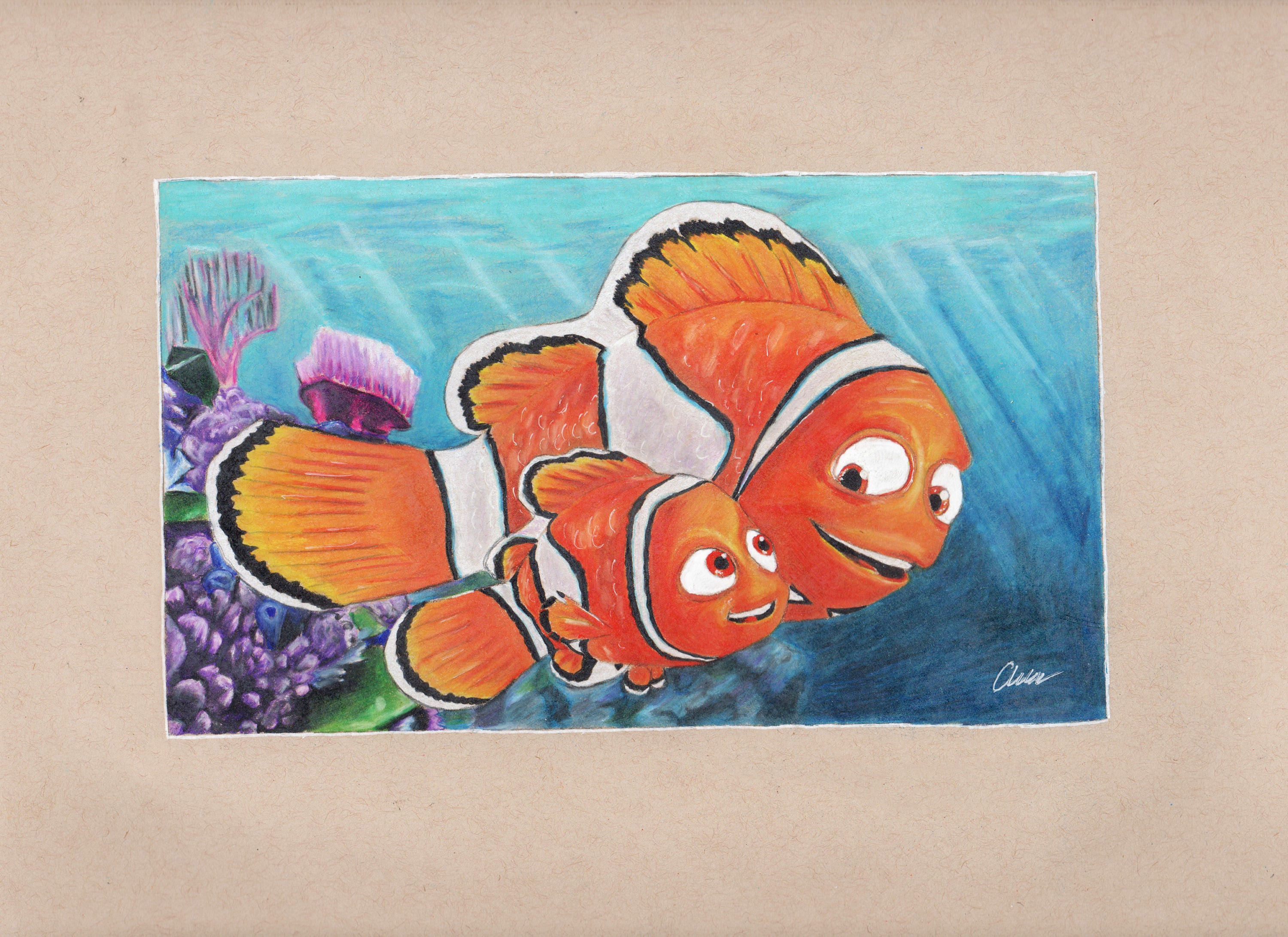 Finding nemo drawing | Etsy