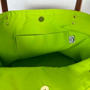 Chartreuse, Gold & Beige Handwoven Tote Bag. Cotton and Other Fibers ...