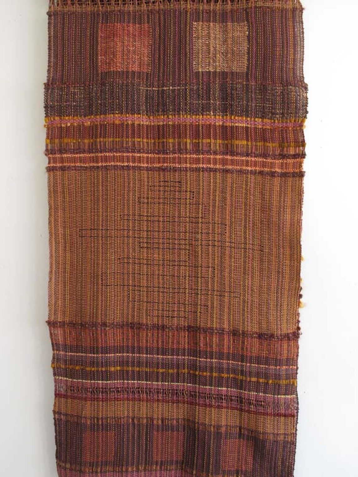 Handwoven Brown Wrap. Cotton in Many Shades of Brown Orange - Etsy
