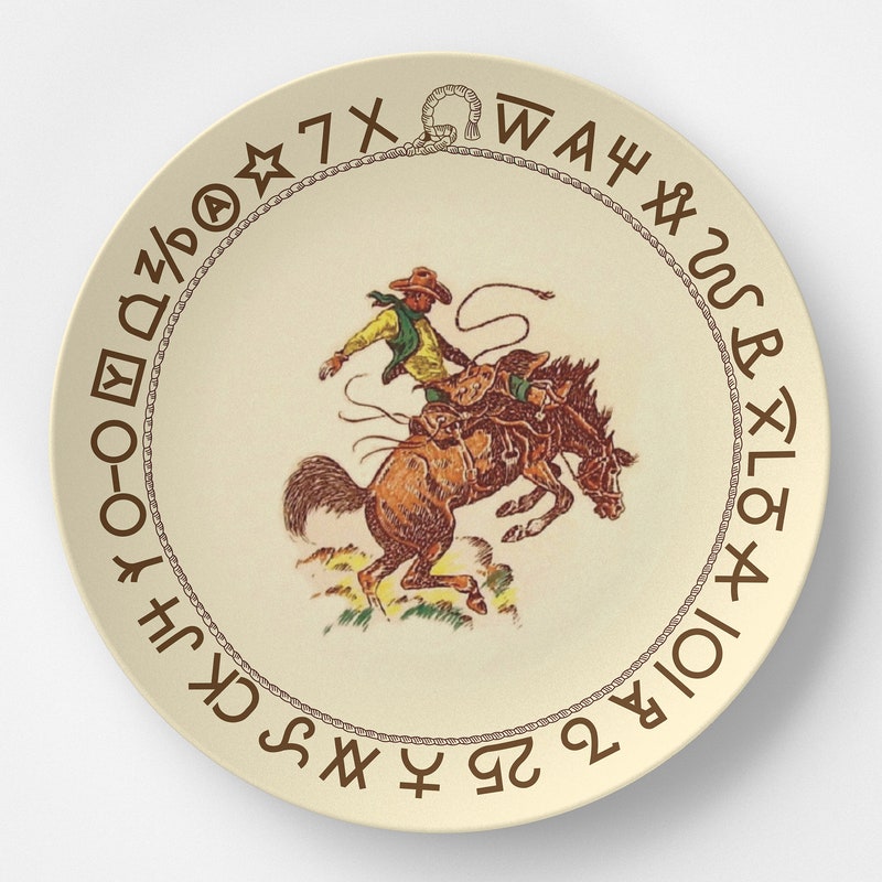Rodeo Vintage Plate - Etsy