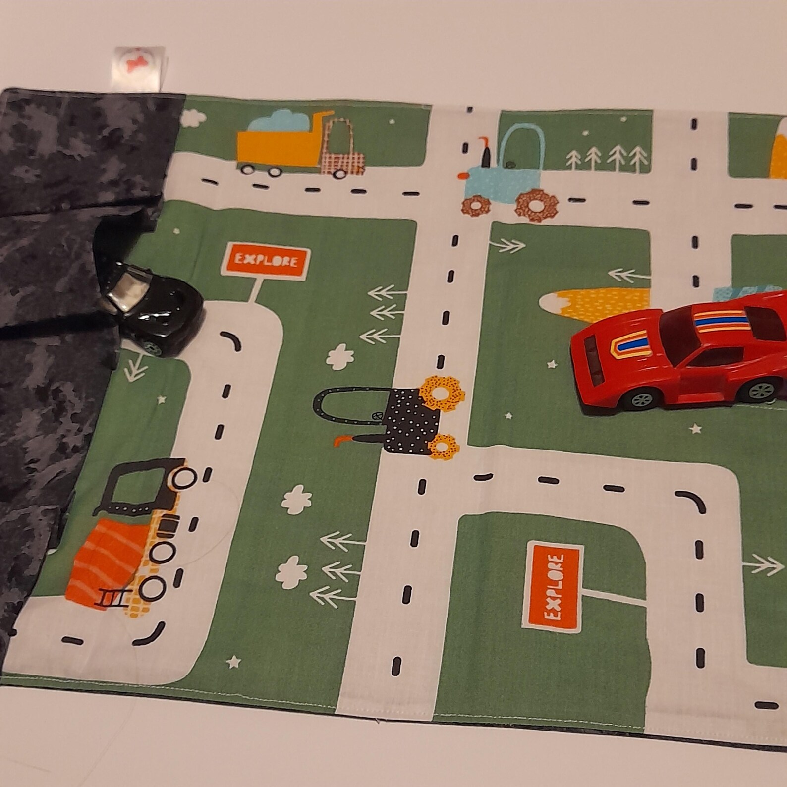 City Play Mat, Fold up Travel Mat, Travel Toy, Travel Game, Travel Car ...