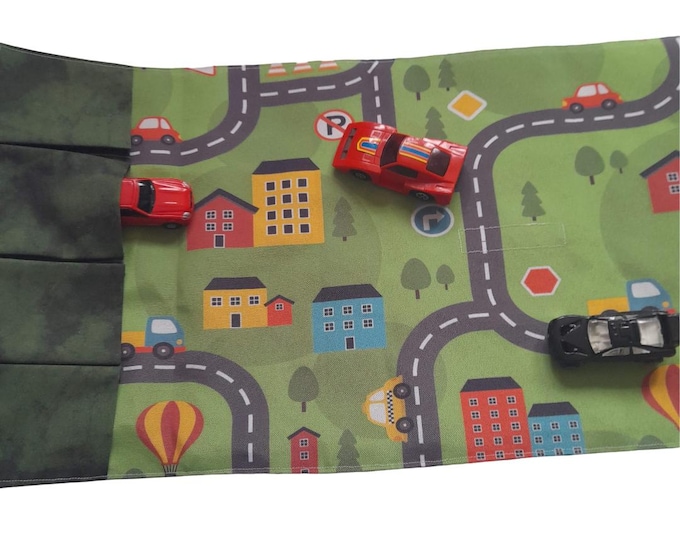 Car Play Mat Sewing Pattern: Fold up Travel Race Track Toy PDF - Etsy ...