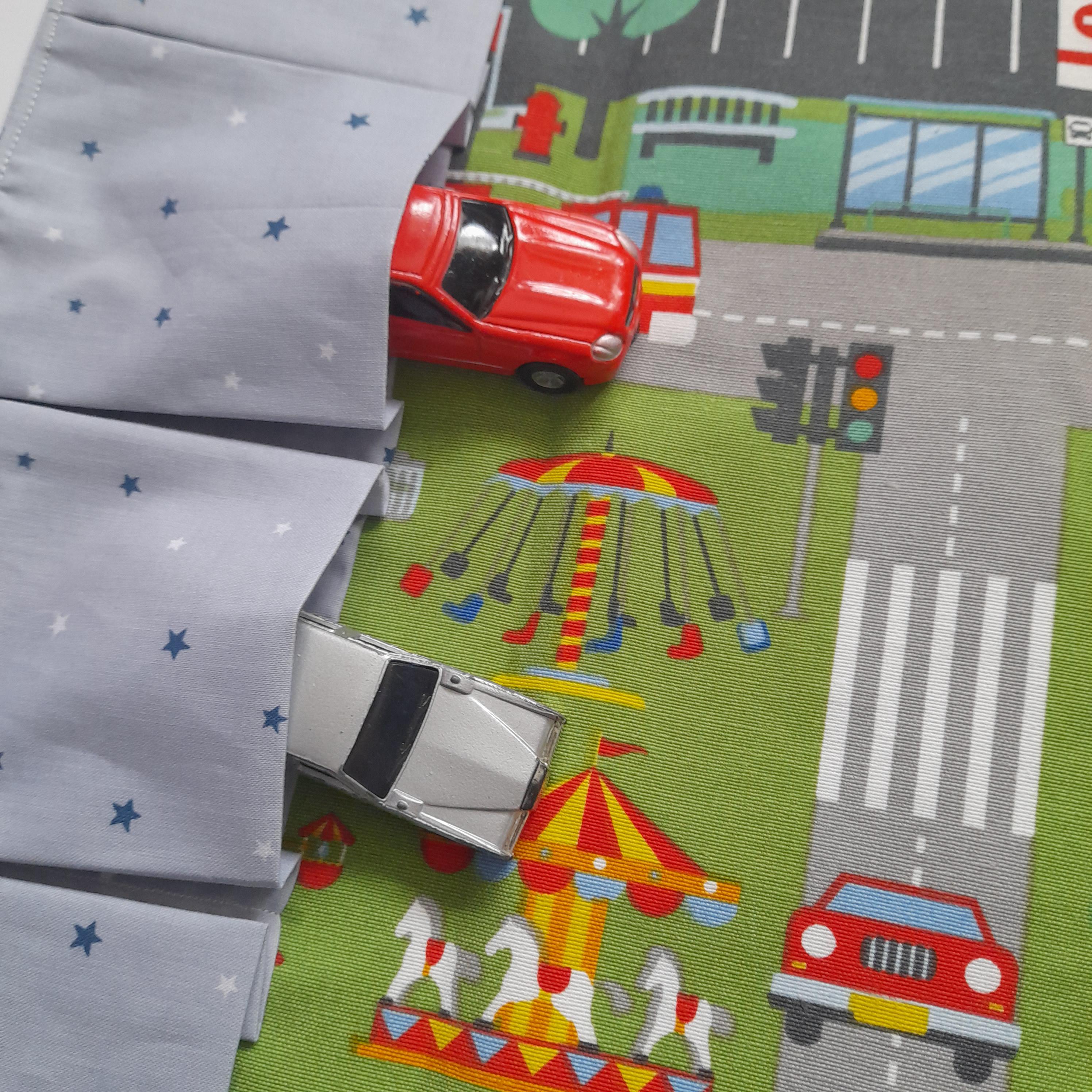 Large City Play Mat, Fold up Travel Mat, Travel Toy, Travel Game ...