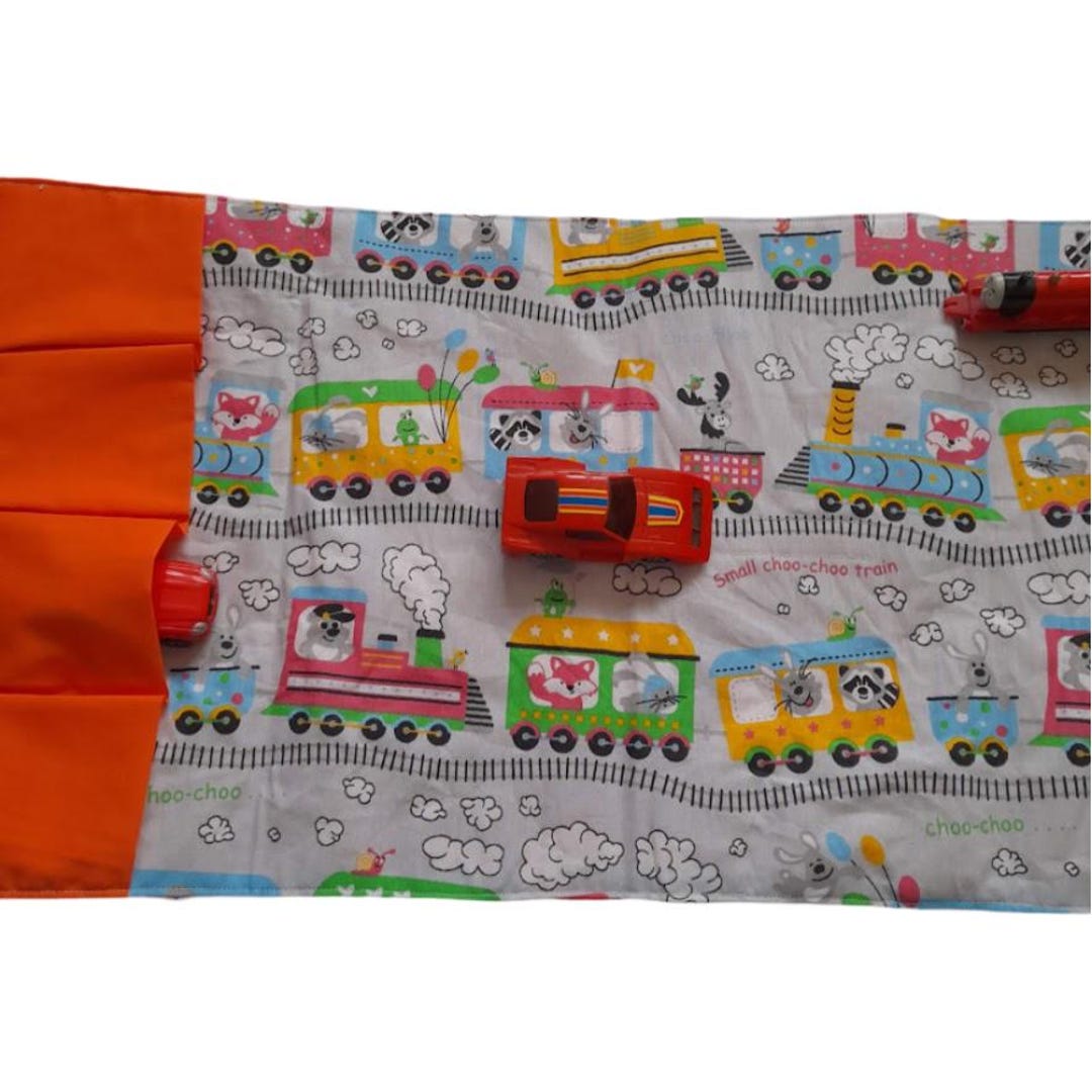 Animal Train Play Mat, Fold up Travel Mat, Travel Toy, Travel Game ...