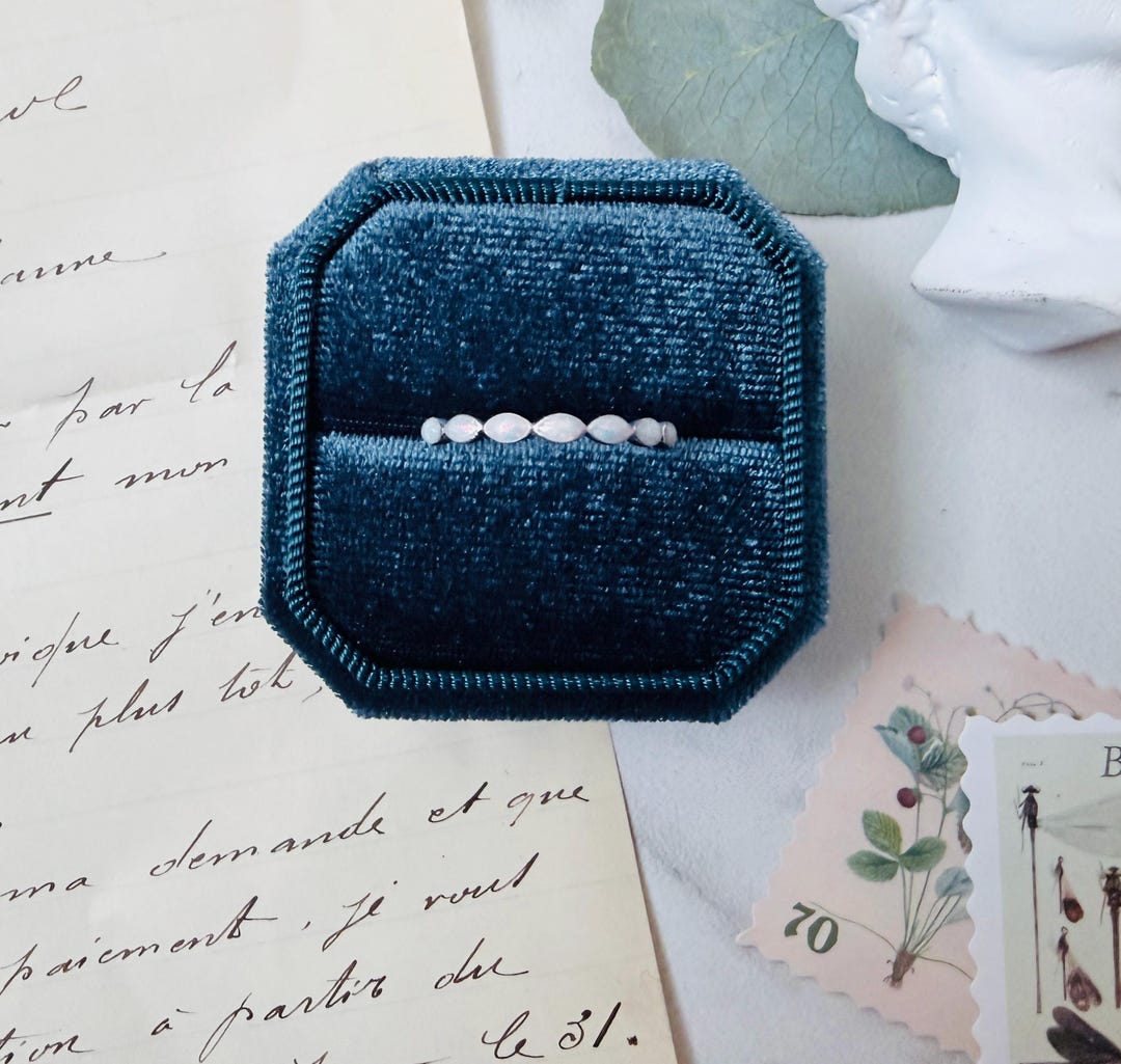 The Emily: Marquise Infinity Stacker, 14k Yellow, Rose, White Gold, 925 ...