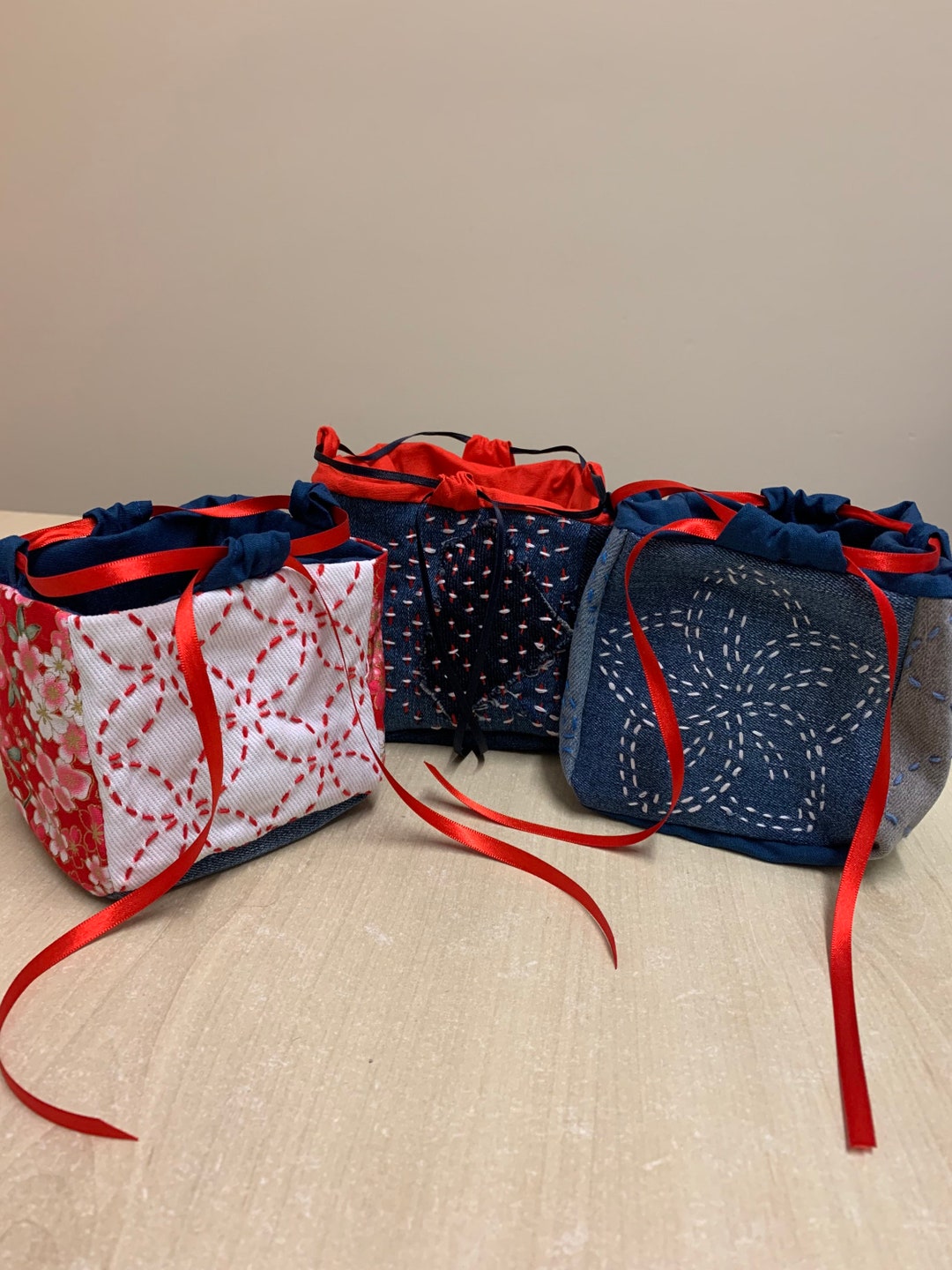 Sashiko Komebukuro 米袋 - Japanese Rice Bags - Etsy