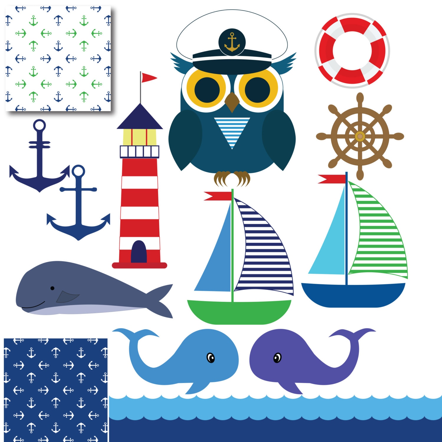 Nautical Boat Clipart