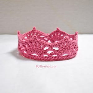 Crochet Pattern Baby Crown, Crochet Princess Crown, Crochet Newborn ...