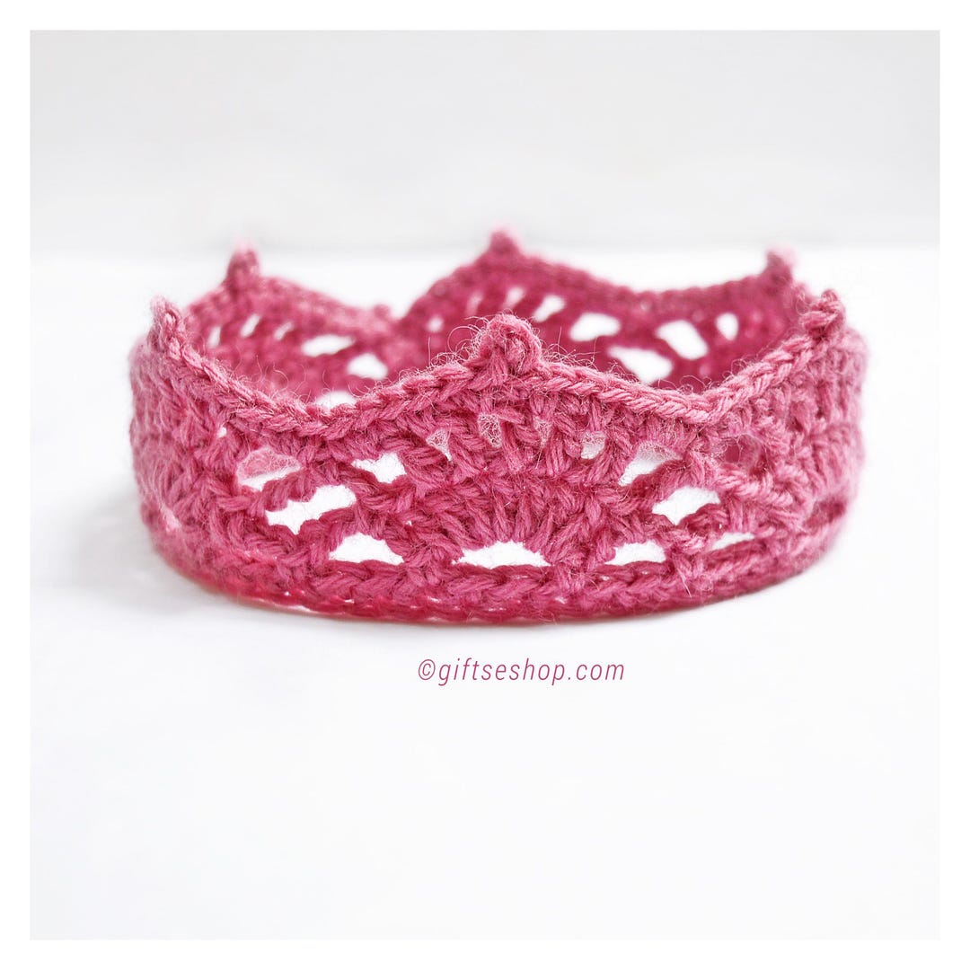Crochet Pattern Baby Crown, Crochet Princess Crown, Crochet Newborn ...