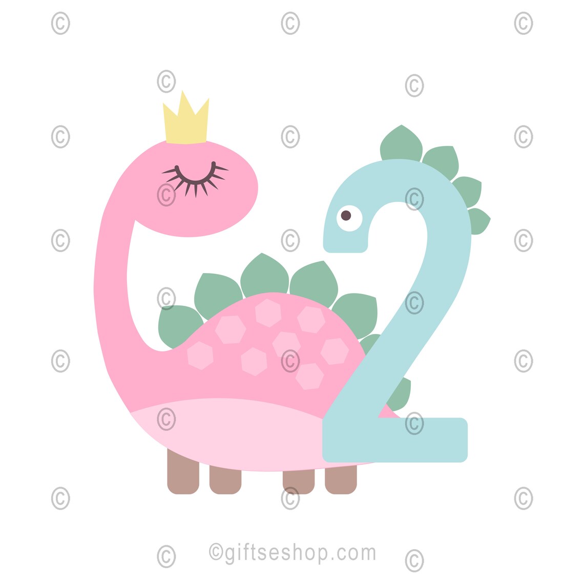 Dinosaurs Birthday Numbers PNG SVG, Dinosaur Two Year Png, Number One ...