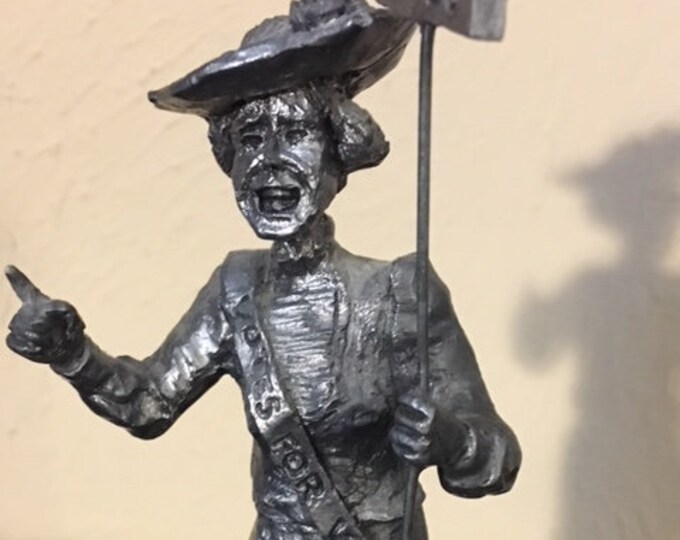 Rare Vintage Michael Ricker Votes for Women Pewter Statue - Etsy