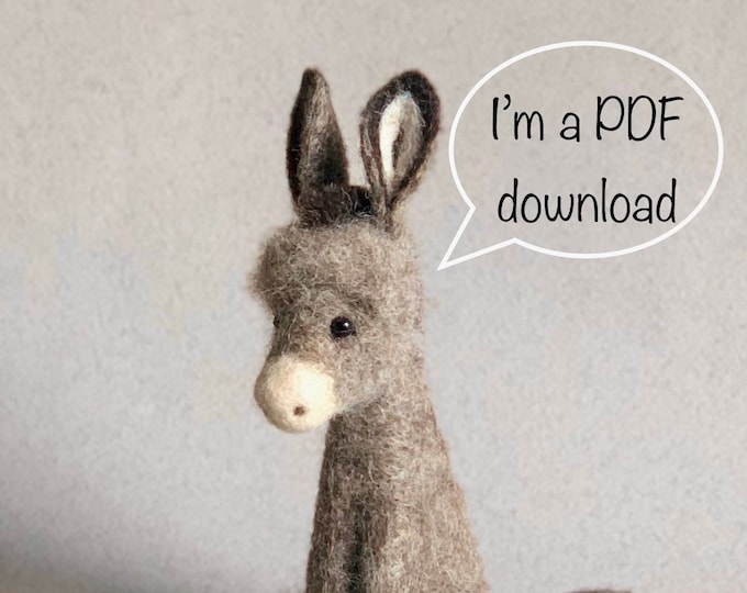 Needle Felted Donkey PDF Instructions This is NOT a Kit - Etsy Needle Felted Donkey PDF Instructions This is NOT a Kit - Etsy