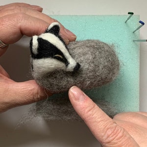 Needle Felted Sleepy Badger ‘PDF’ Instructions - This is NOT a Kit - Etsy