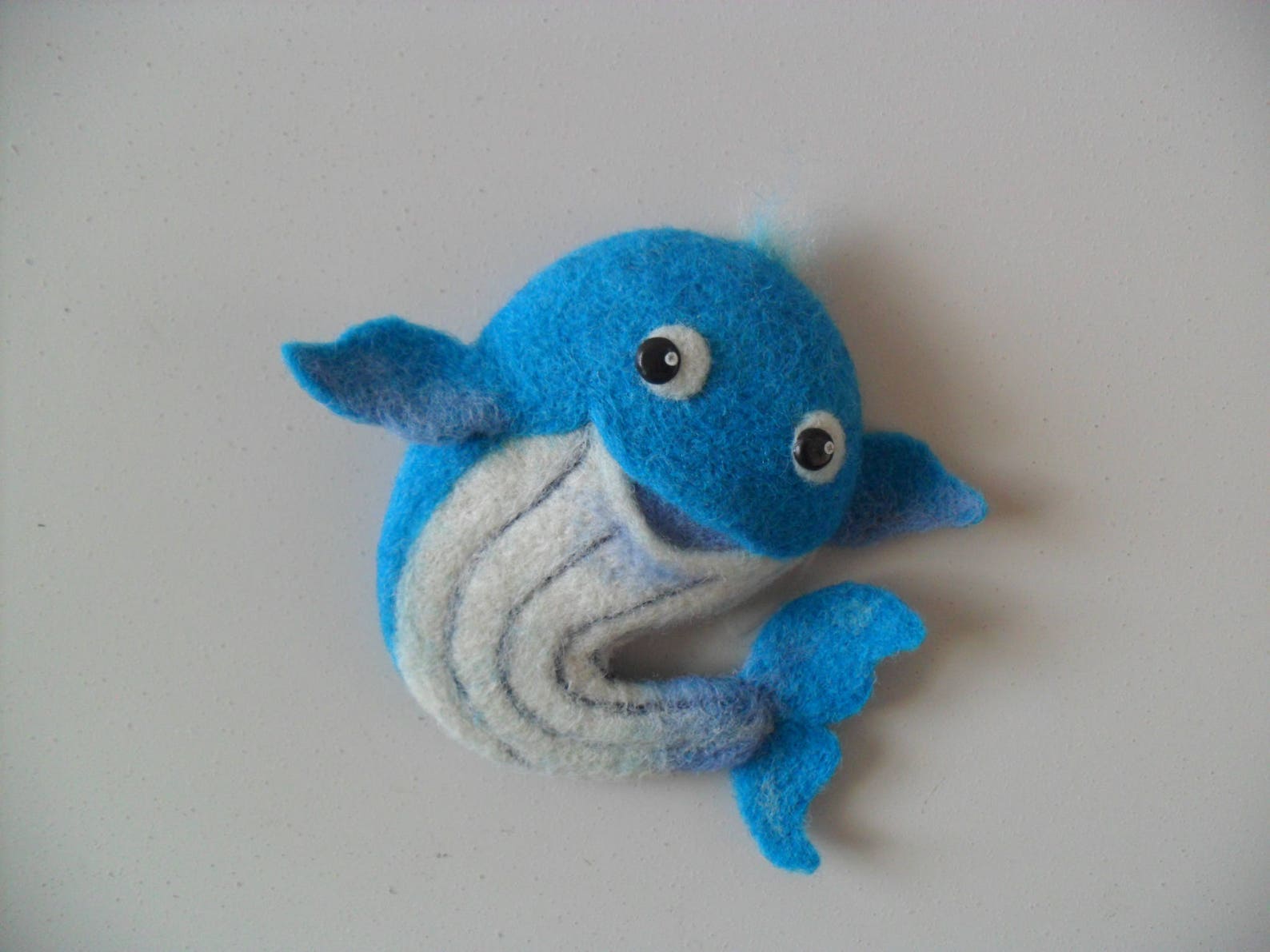 Needle Felted Whale Blue Whale Kawaii Whale Wool Felted Whale - Etsy