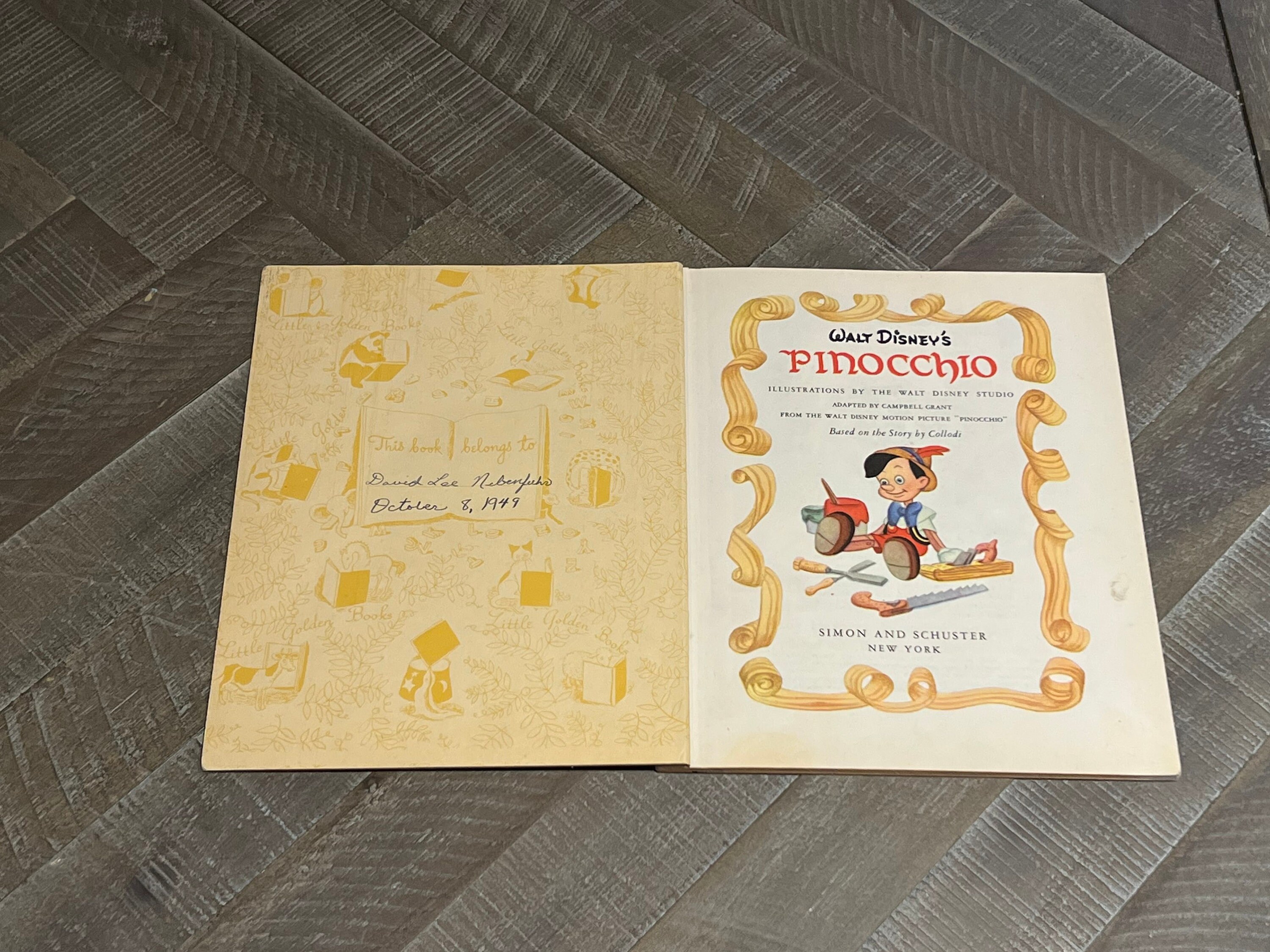 Walt Disney Pinocchio Little Golden Book 1949 - Etsy