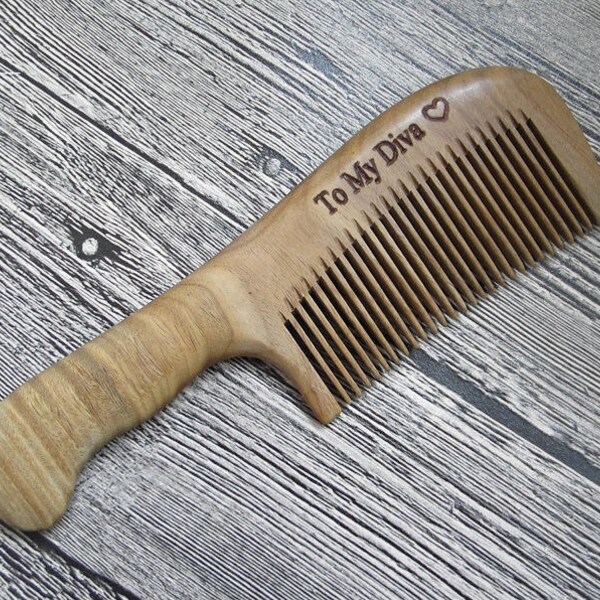 Wooden Comb - Etsy
