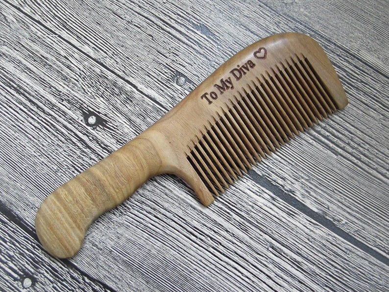 Personalized Comb,engraved Comb,wood Comb,custom Wooden Comb,hair Comb ...