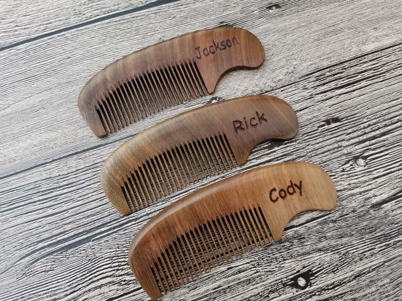 Sandalwood Beard Comb,custom Beard Comb,personalized Comb,engraved Comb ...