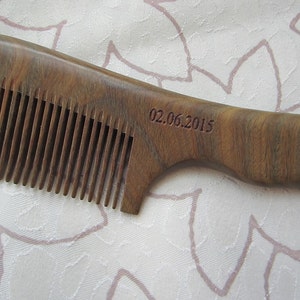 Personalized Comb,engraved Wood Comb,custom Wooden Comb, Hair Comb ...