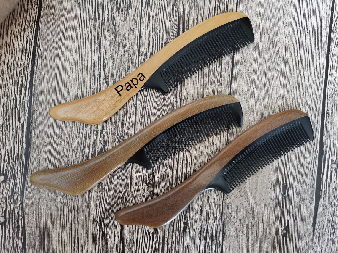 Personalized Comb,natural Horn Comb,engraved Comb,custom Wooden Comb ...