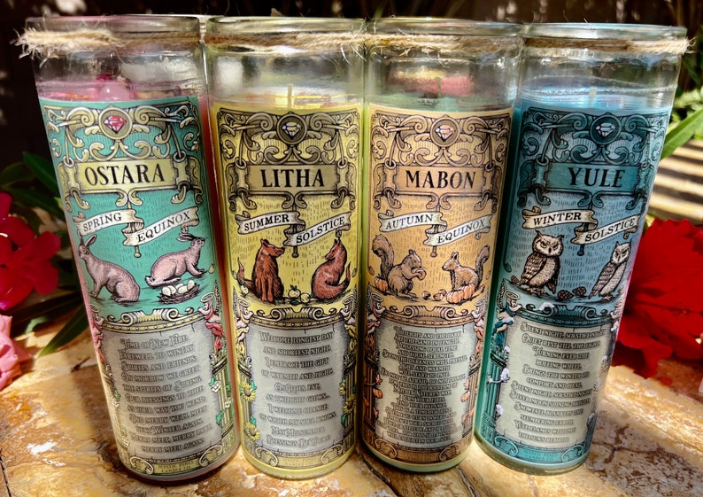 Wheel of the Year Candle Set - Etsy