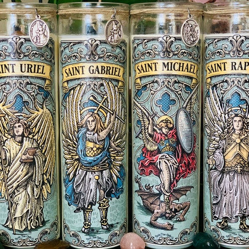 St. Michael Candle Archangel Michael Candle - Etsy