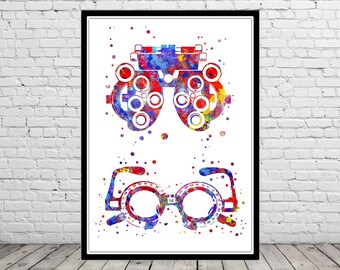 Eye anatomy watercolor print eye poster ophthalmology art | Etsy