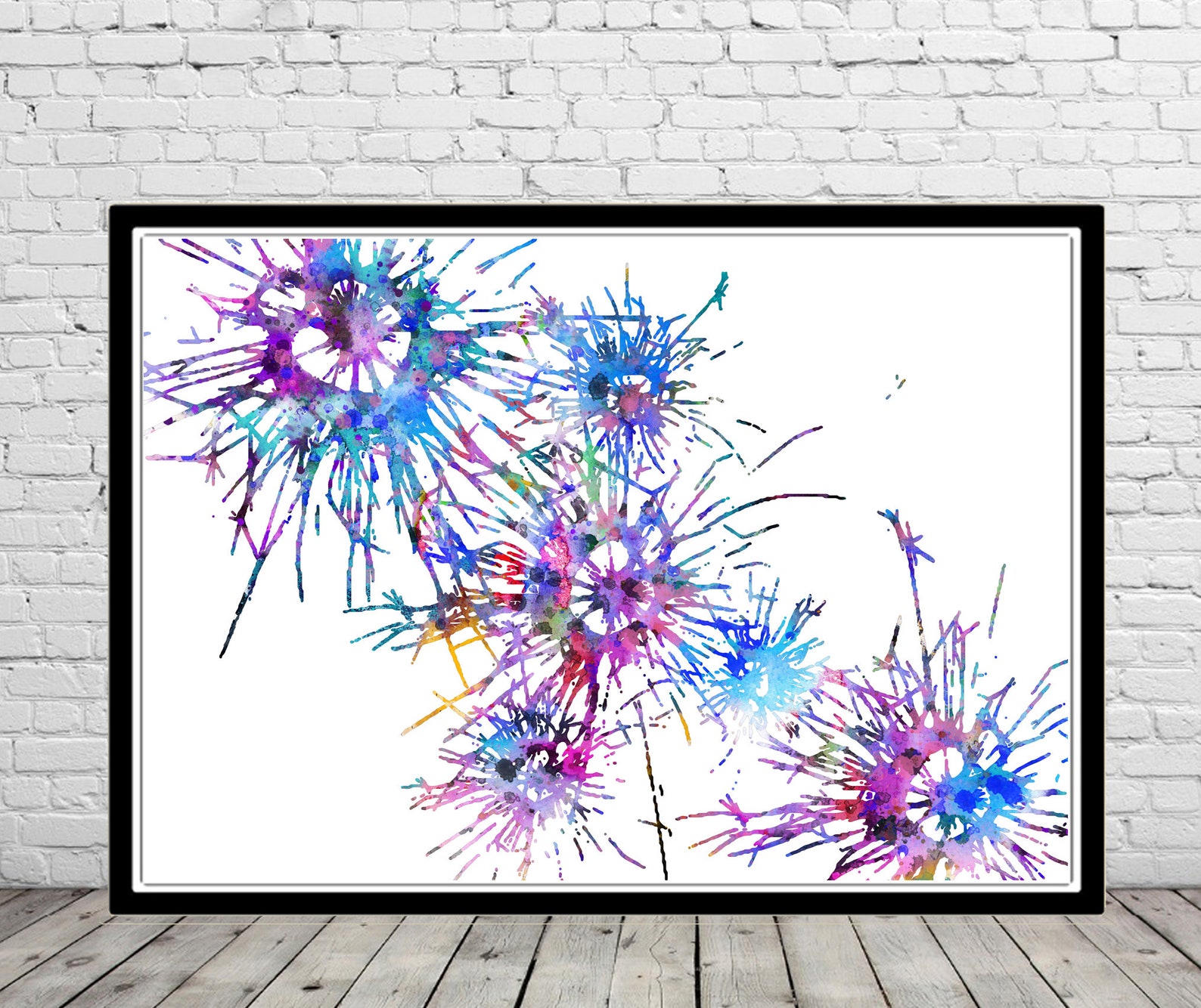 Human Brain Cells Brain Cells Cells Cell Brain Watercolor | Etsy