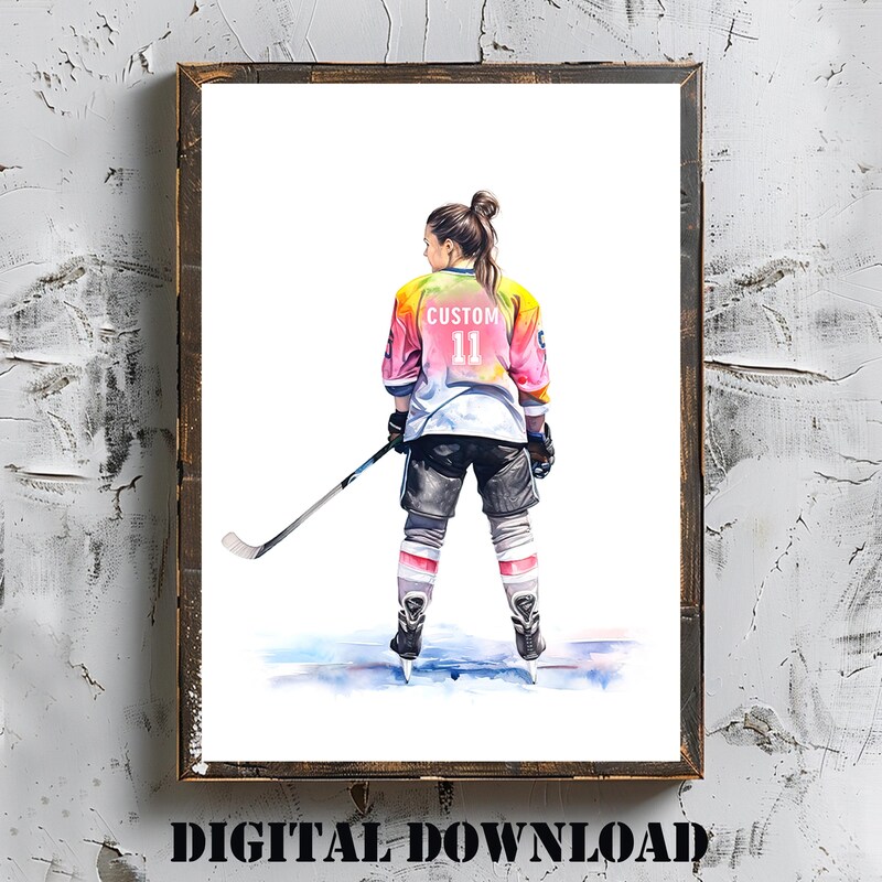 Hockey Girl Svg - Etsy