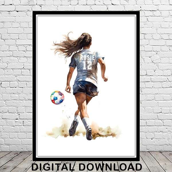 Soccer Players Painting - Etsy