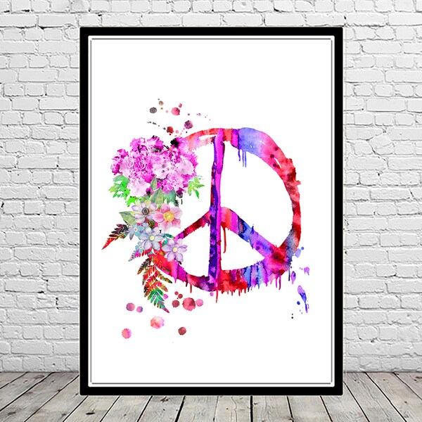 Hippie Poster - Etsy