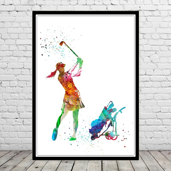 Golf Girl Paintings - Etsy