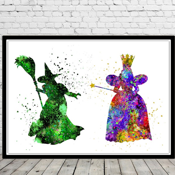 Glinda Elphaba Print - Etsy