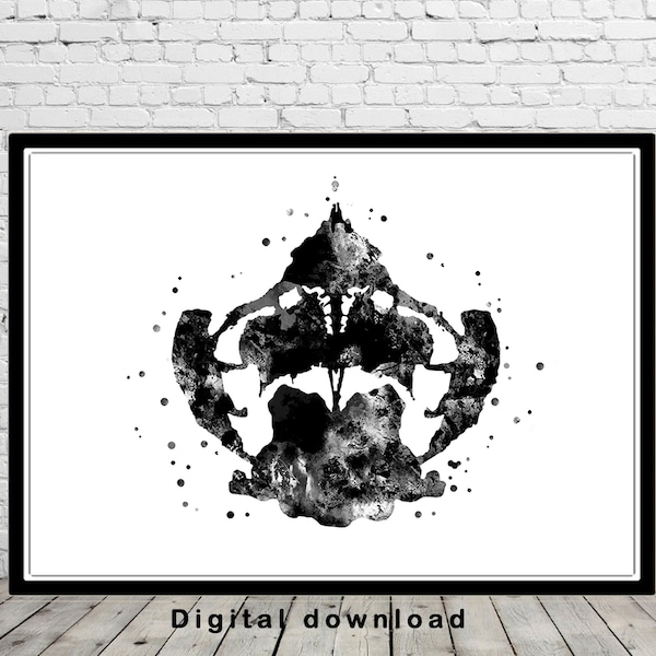Rorschach Inkblot Test Cards - Etsy