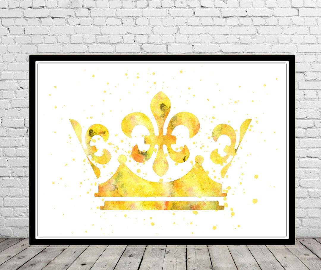 Princess Crown Watercolor Princess Crown Princess Crown - Etsy