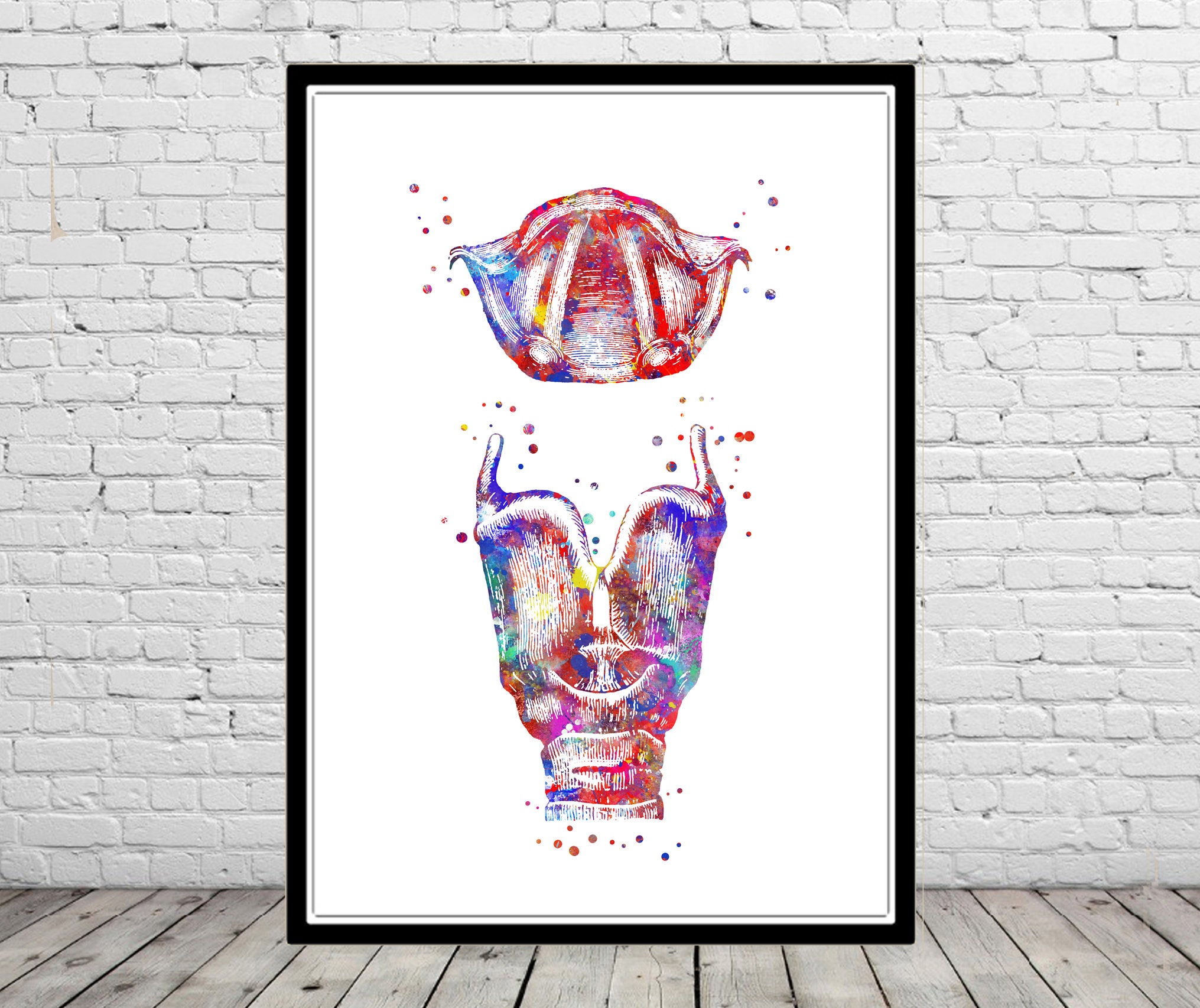 Painting Art & Collectibles medical office decor larynx print mouth ...