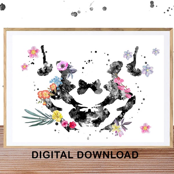 Rorschach Inkblot Test Cards - Etsy