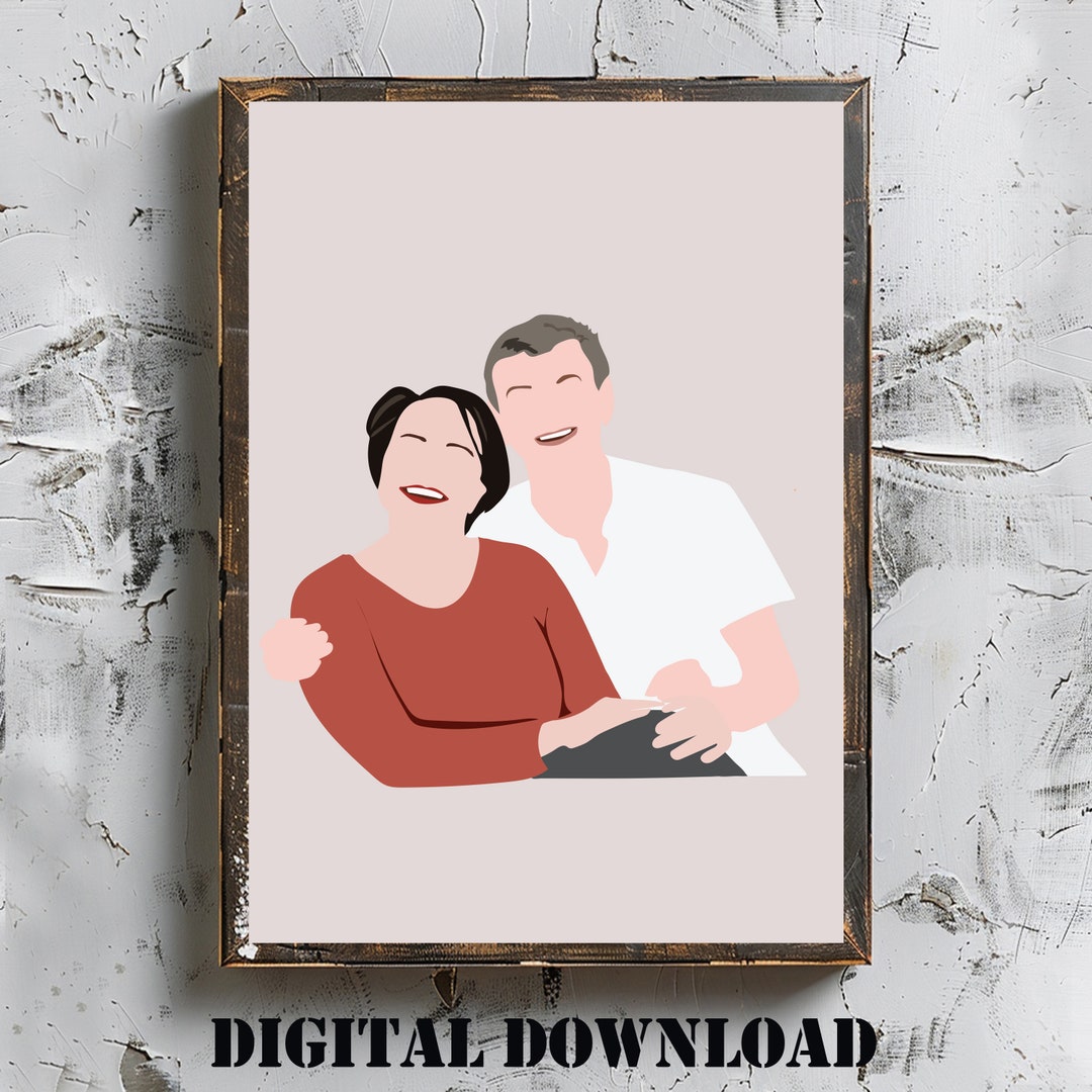 Faceless Portrait Personalised From Photo Digital Art No Physical Print ...