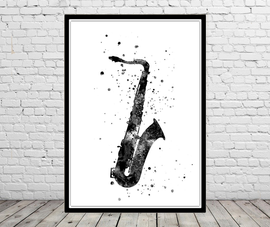 Saxophone Saxophone Art Saxophone Poster Music Instrument - Etsy
