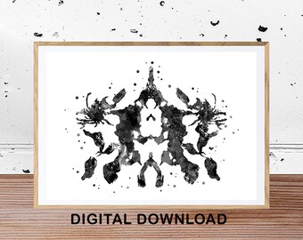 12 Rorschach Test Art Psychodiagnostic Test for Personality - Etsy
