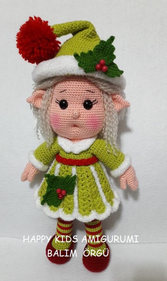 Cute Little Miss Elf-amigurumi Crochet Pattern-pdf | Etsy