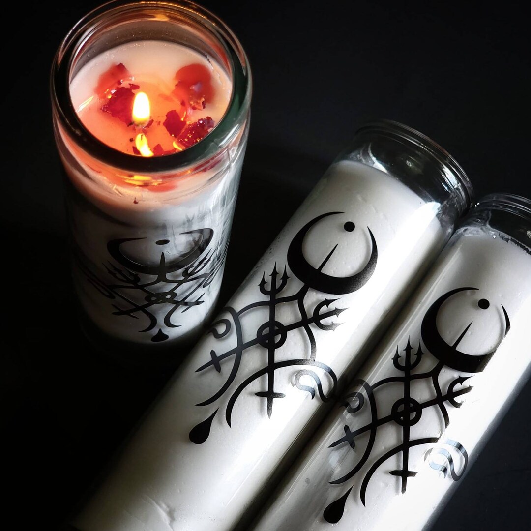 White Womb Protection Sigil Candle - Etsy