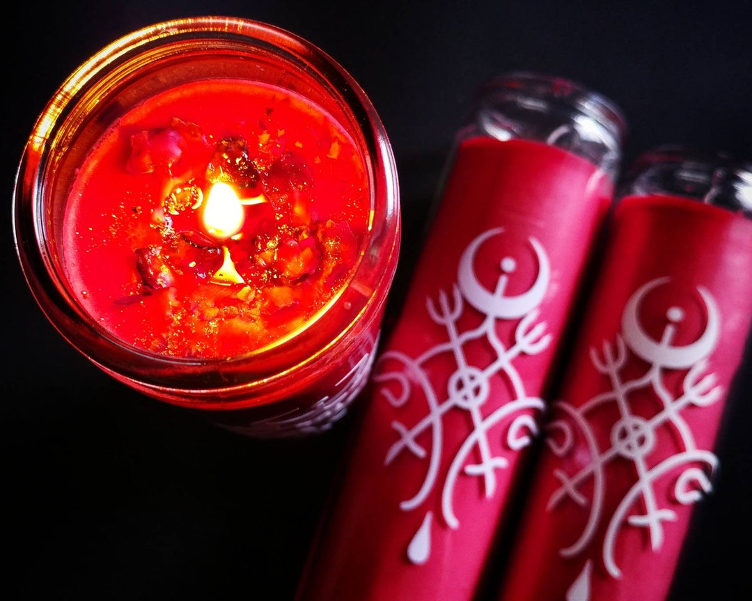 Red Womb Protection Sigil Candle - Etsy