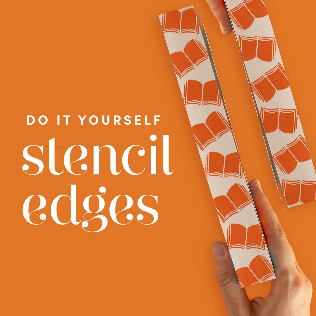 DIY Book Edge Stencil: Vinyl Stenciled Sprayed Edges - Etsy