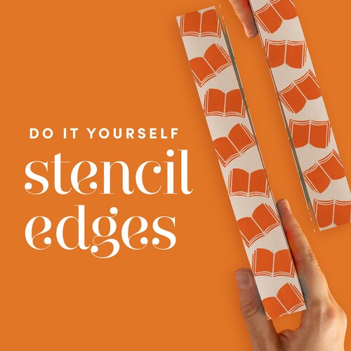Pattern Stencil for DIY Stenciled Book Edges Stencil for Sprayed Edges ...
